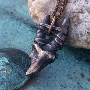Wolf Fang Talisman -- Handmade Pendant in a Choice of Bronze or ...