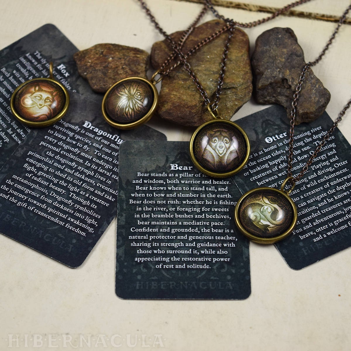 Tiger Spirit Brass Animal Totem Pendant | Etsy