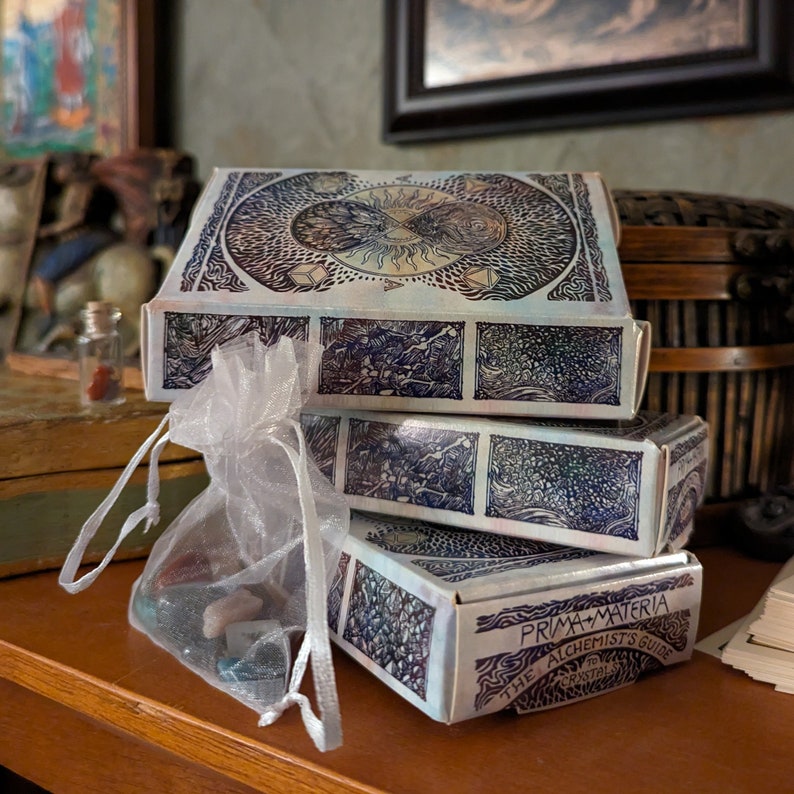 Alchemist's Guide Crystals - Reference Card Deck - Deluxe Gift Set - Etsy