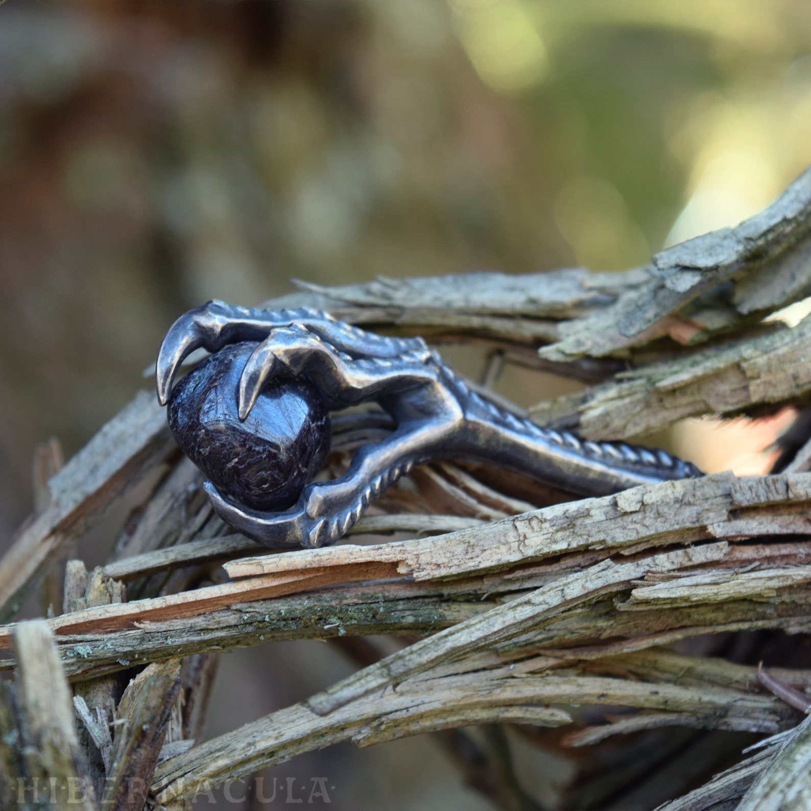 The Witch's Talon -- Garnet With Bronze or Sterling Silver - Etsy