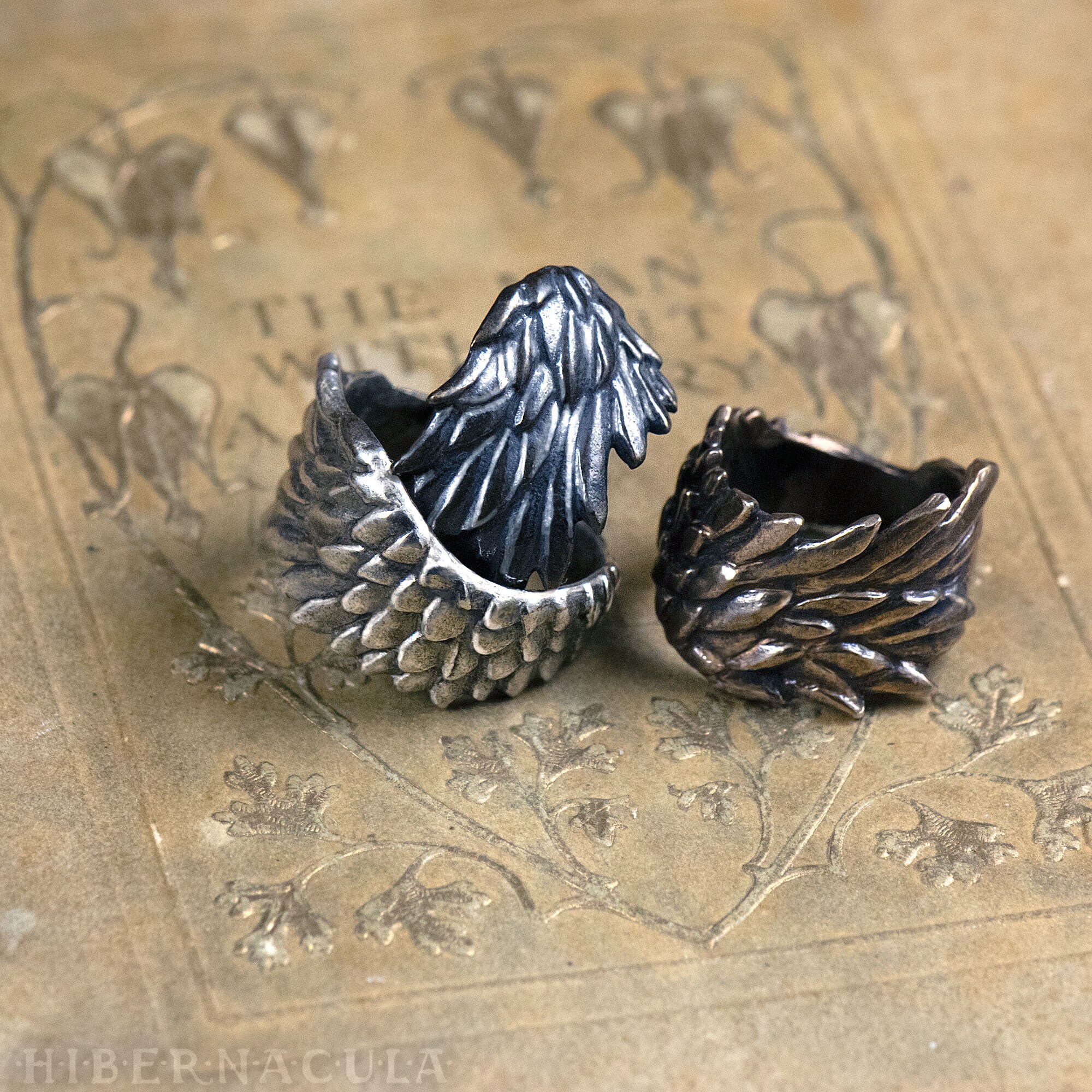 Guardian Angel Ring in Bronze or Silver - Etsy