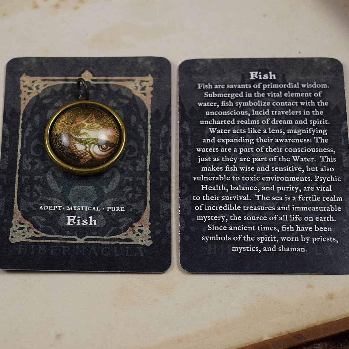 Fish Spirit Animal Totem Pendant | Etsy