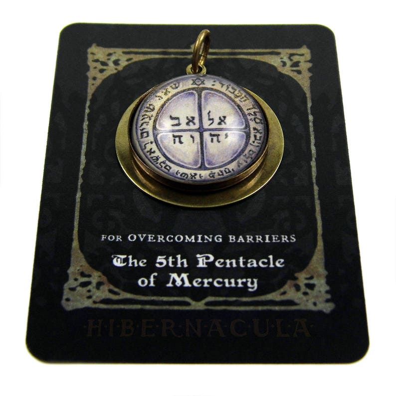 The 5th Pentacle of Mercury - A Talisman for Overcoming Barriers - Etsy