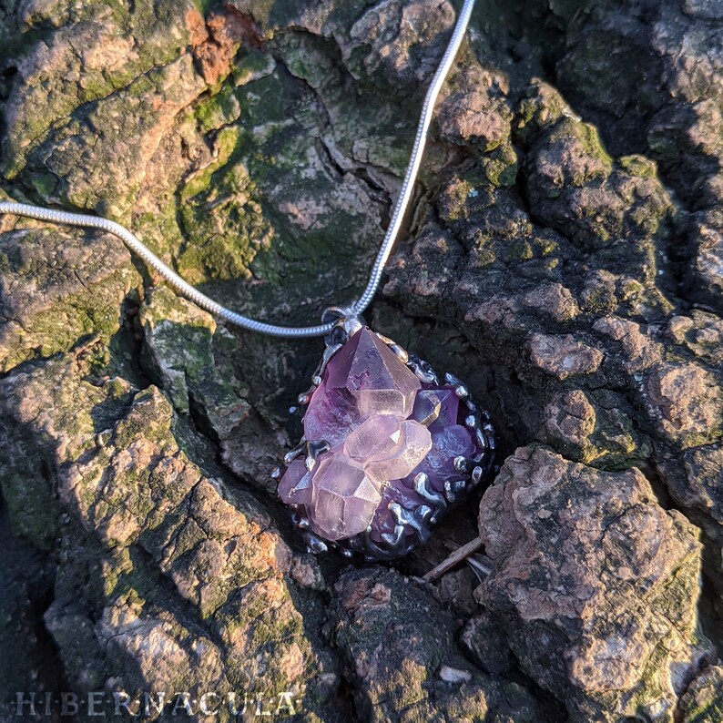 Castle Amethyst Amulet - Etsy