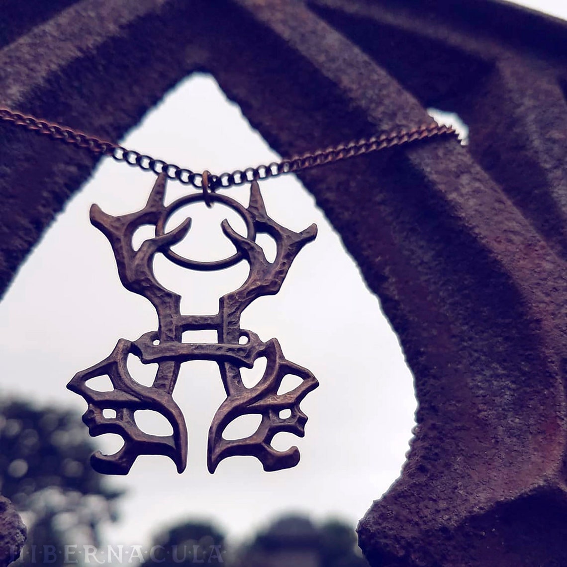 Hibernacula Gate Sigil Handmade Pendant in Bronze or Silver | Etsy