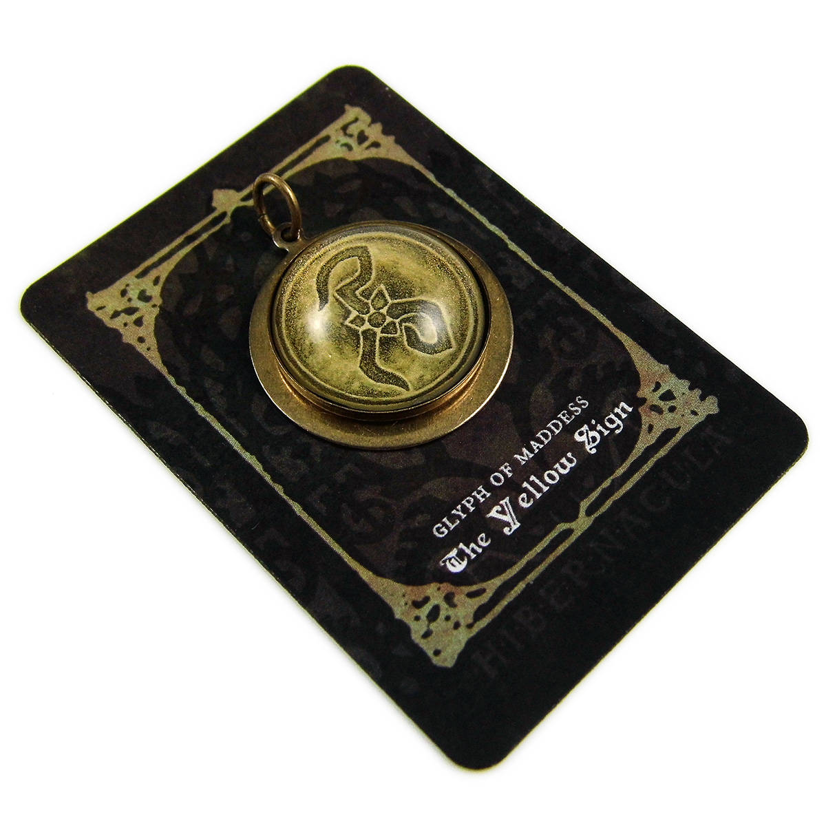 The Yellow Sign Handmade Brass Pendant | Etsy