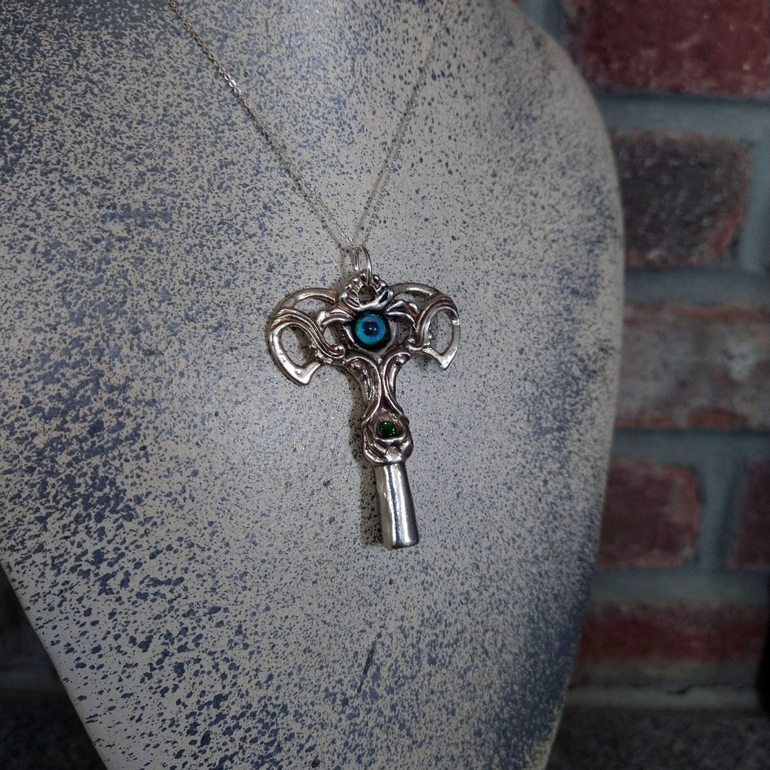 Eldritch Clock Key Bronze Pendant - Etsy