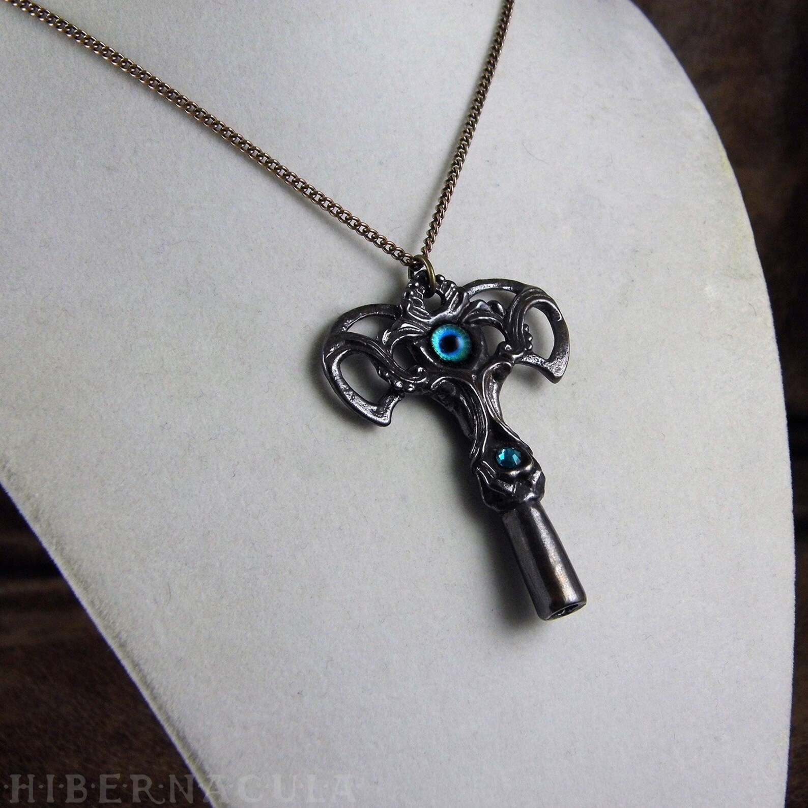 Eldritch Clock Key Bronze Pendant - Etsy