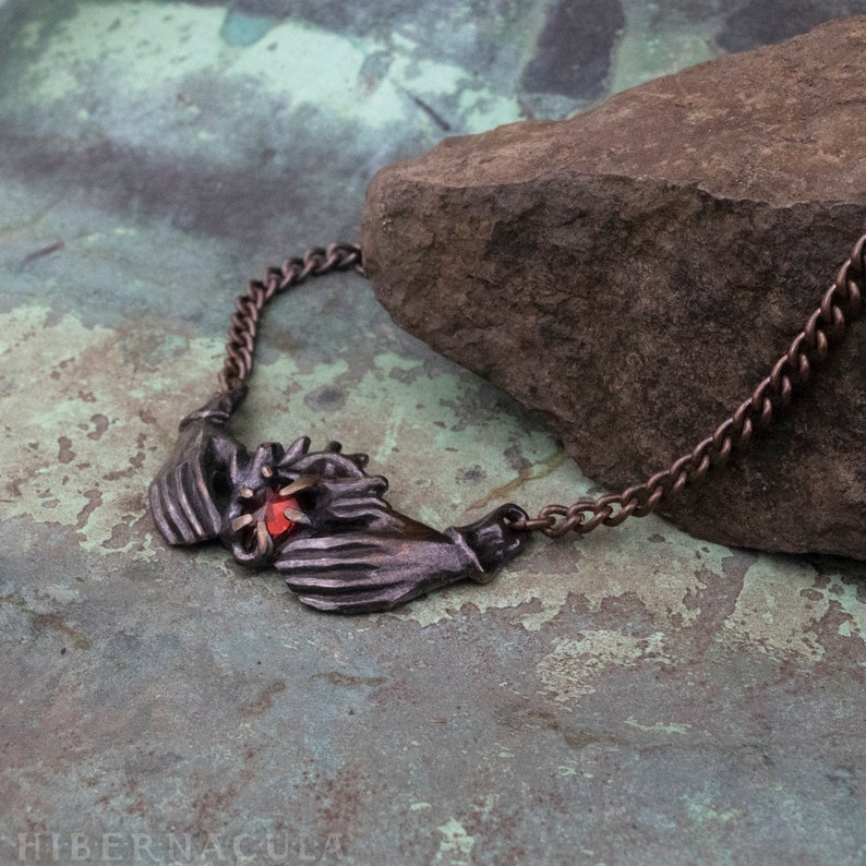 Claddagh Necklace Traditional Celtic Friendship Talisman in | Etsy