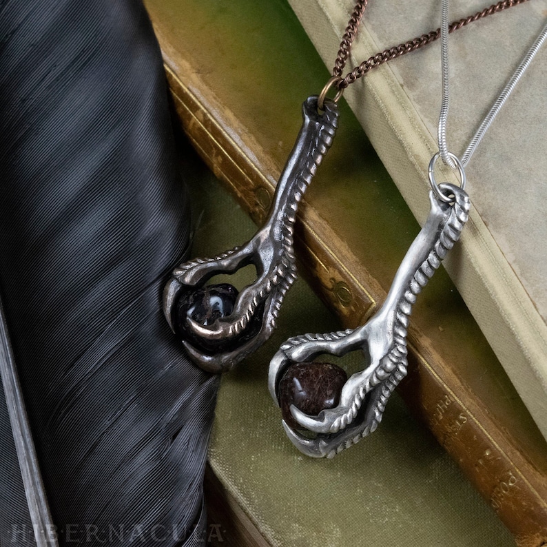 The Witch's Talon -- Garnet With Bronze or Sterling Silver - Etsy