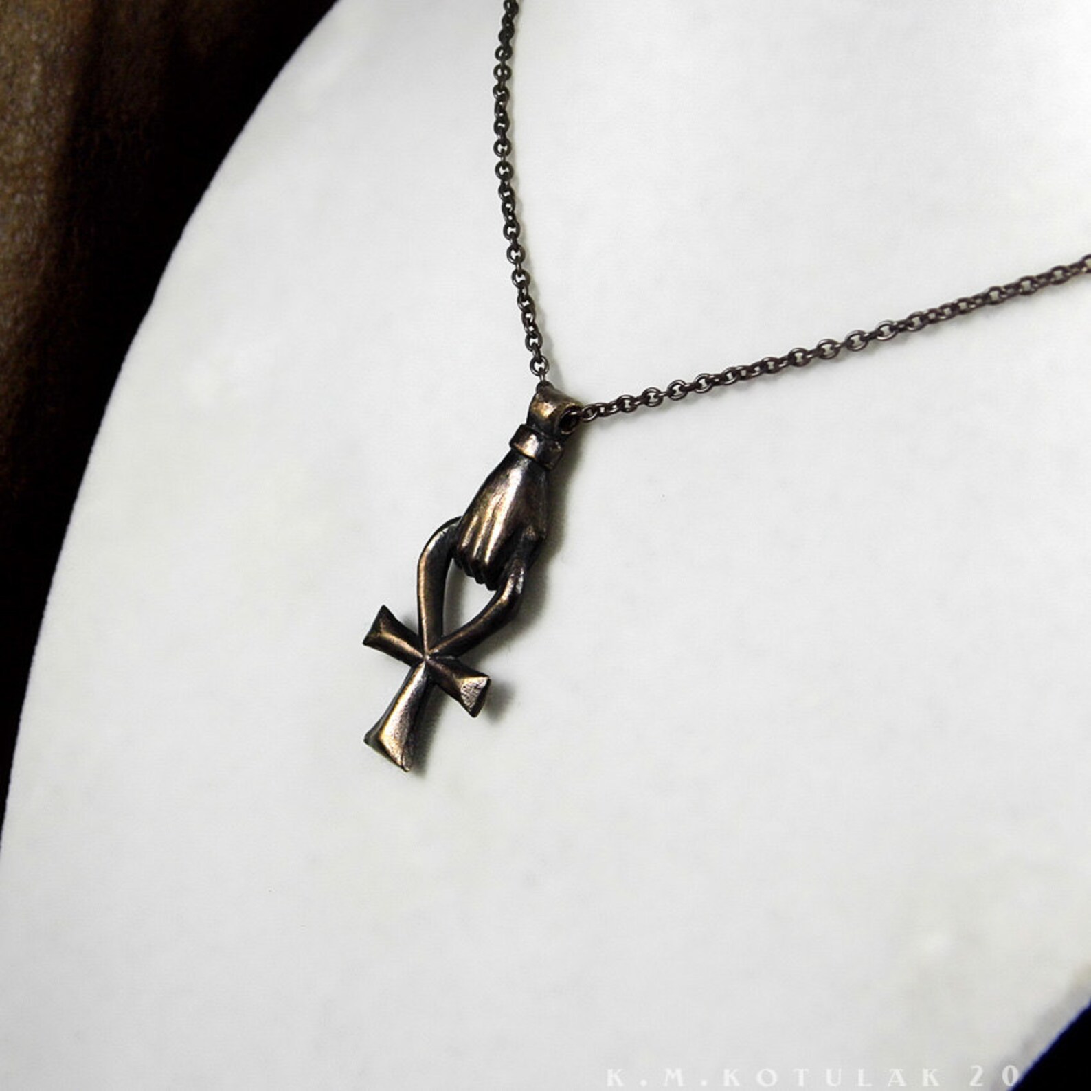 The Ankh Pendant & Chain in Bronze or Silver - Etsy