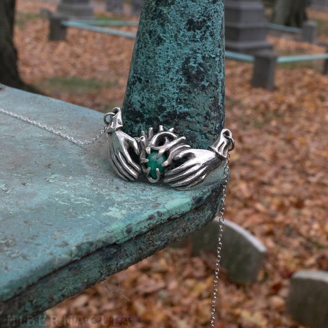 Claddagh Necklace -- Traditional Celtic Friendship Talisman in Bronze ...