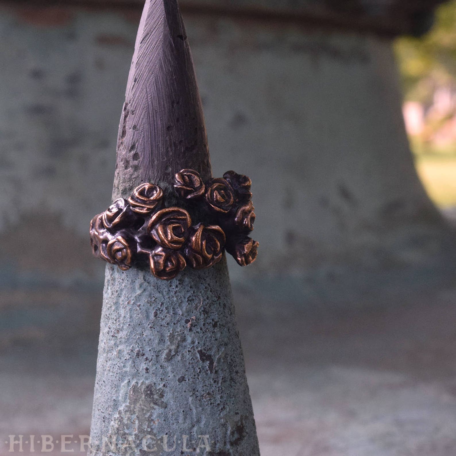 Hedge Rose - Adjustable Spiral Ring in Bronze & Silver - Etsy