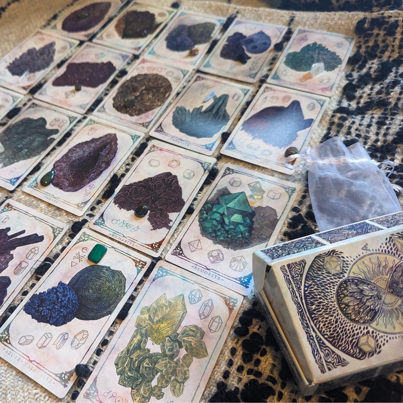 Alchemist's Guide Crystals - Reference Card Deck - Deluxe Gift Set - Etsy