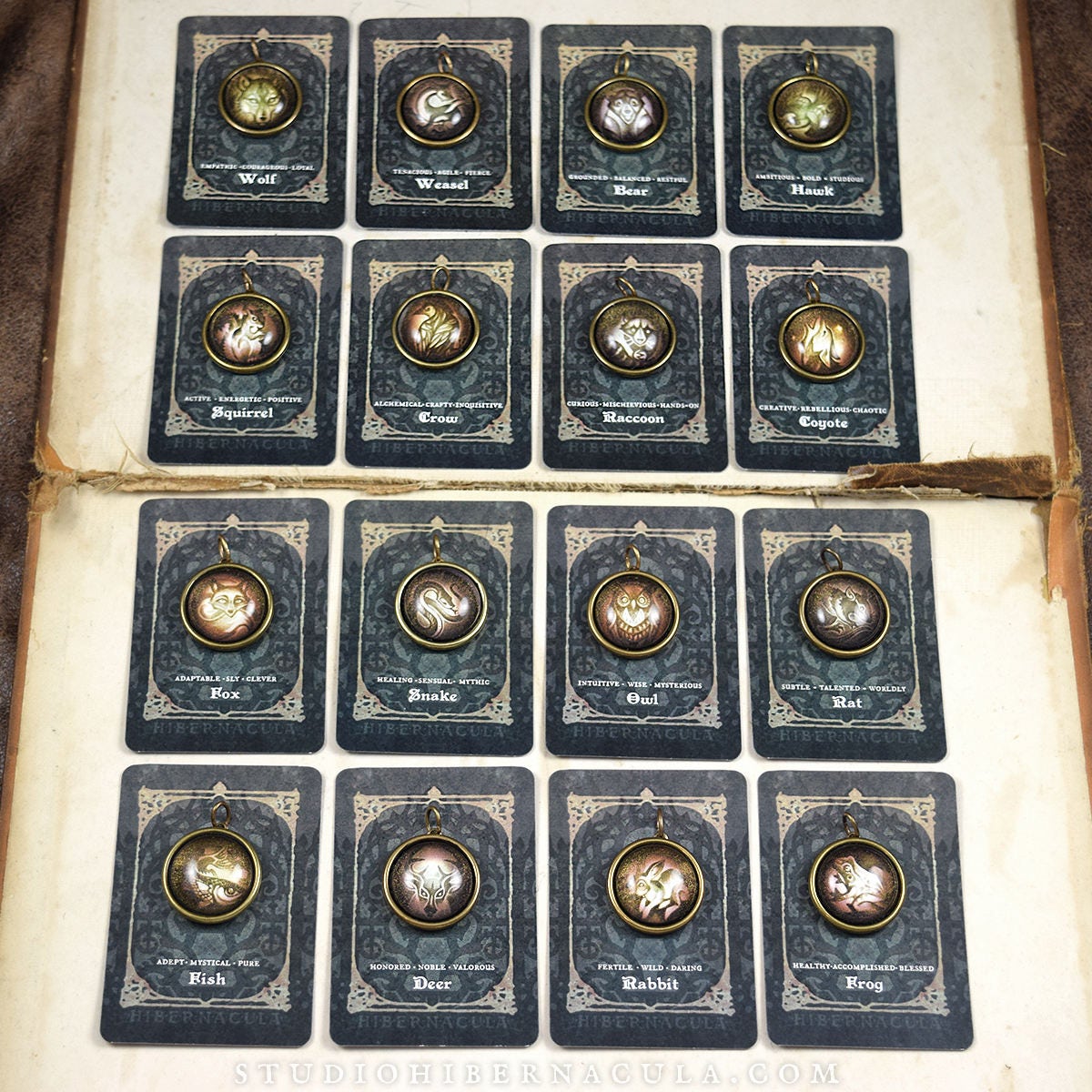 Tiger Spirit Brass Animal Totem Pendant | Etsy