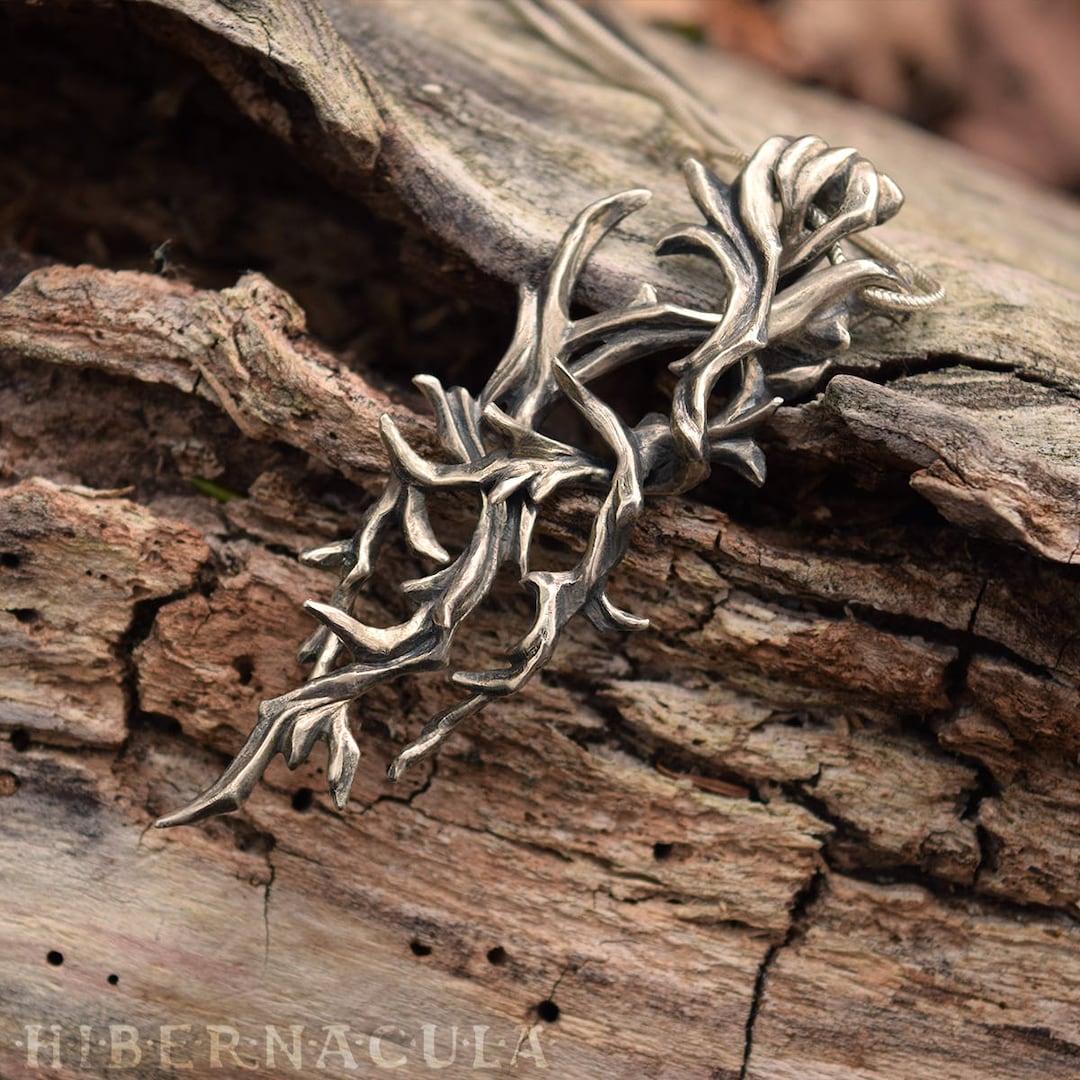 The Briar - Thornbraid - Thorn Puzzle Necklace in Bronze & Sterling - Etsy