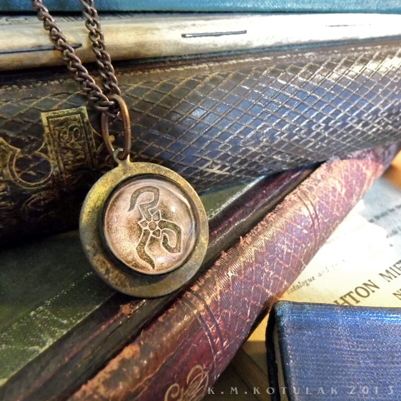 The Yellow Sign Handmade Brass Pendant - Etsy