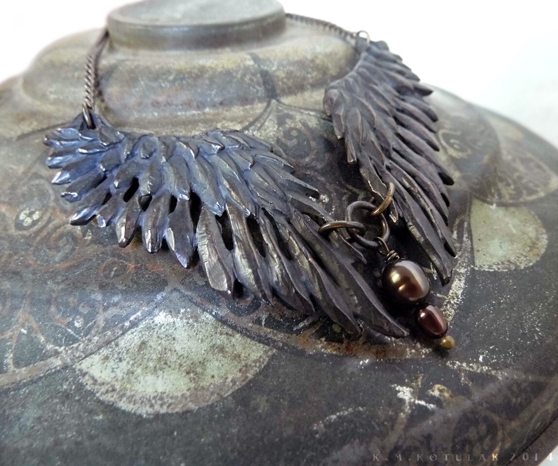 Thieving Magpie Handmade Necklace in a Choice of Bronze or - Etsy