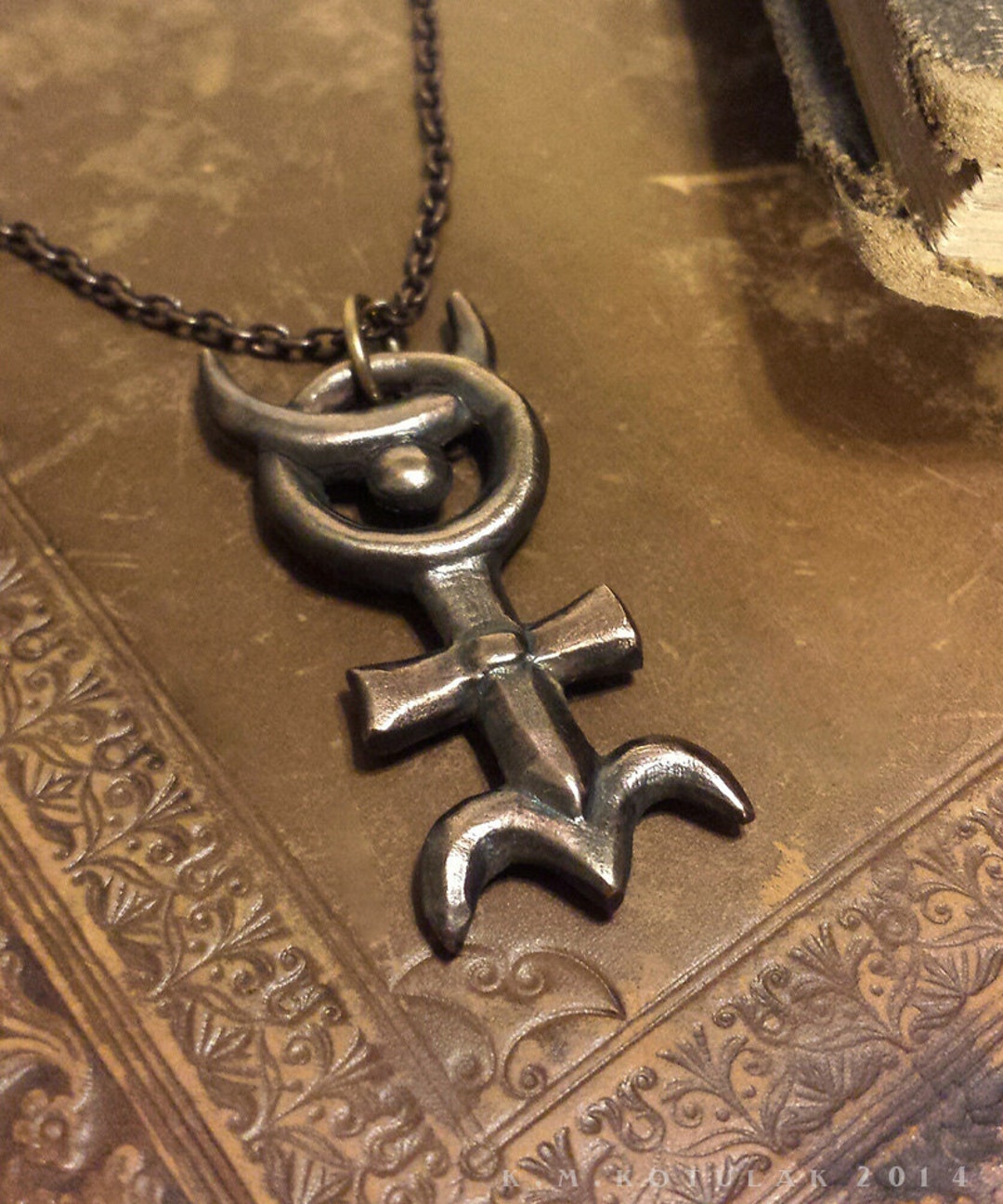 Hieroglyphic Monad -- Dee Pendant in Bronze or Silver - Etsy