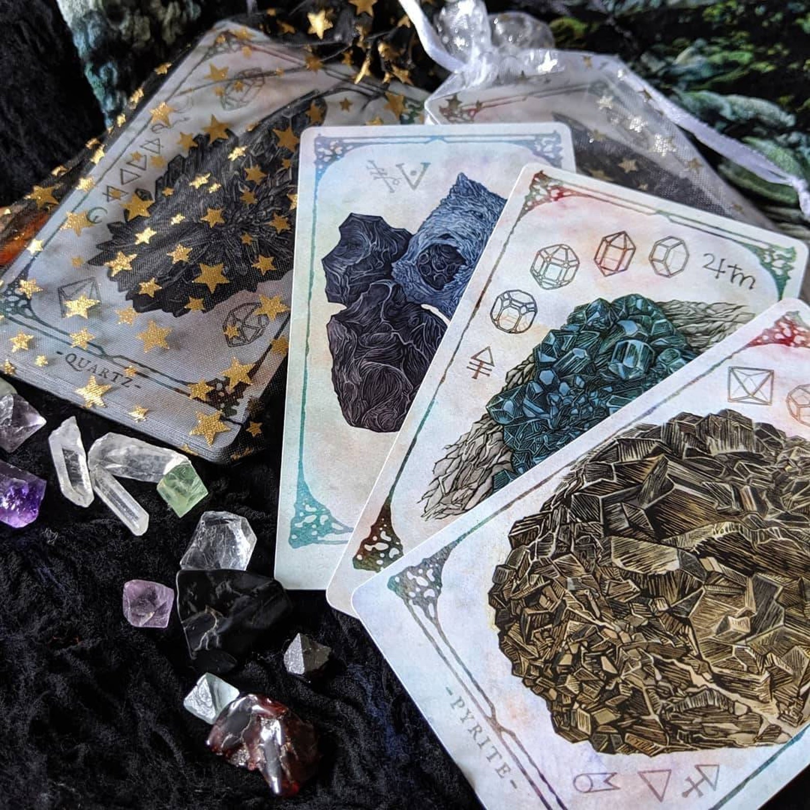 Alchemist's Guide Crystals - Reference Card Deck - Deluxe Gift Set - Etsy