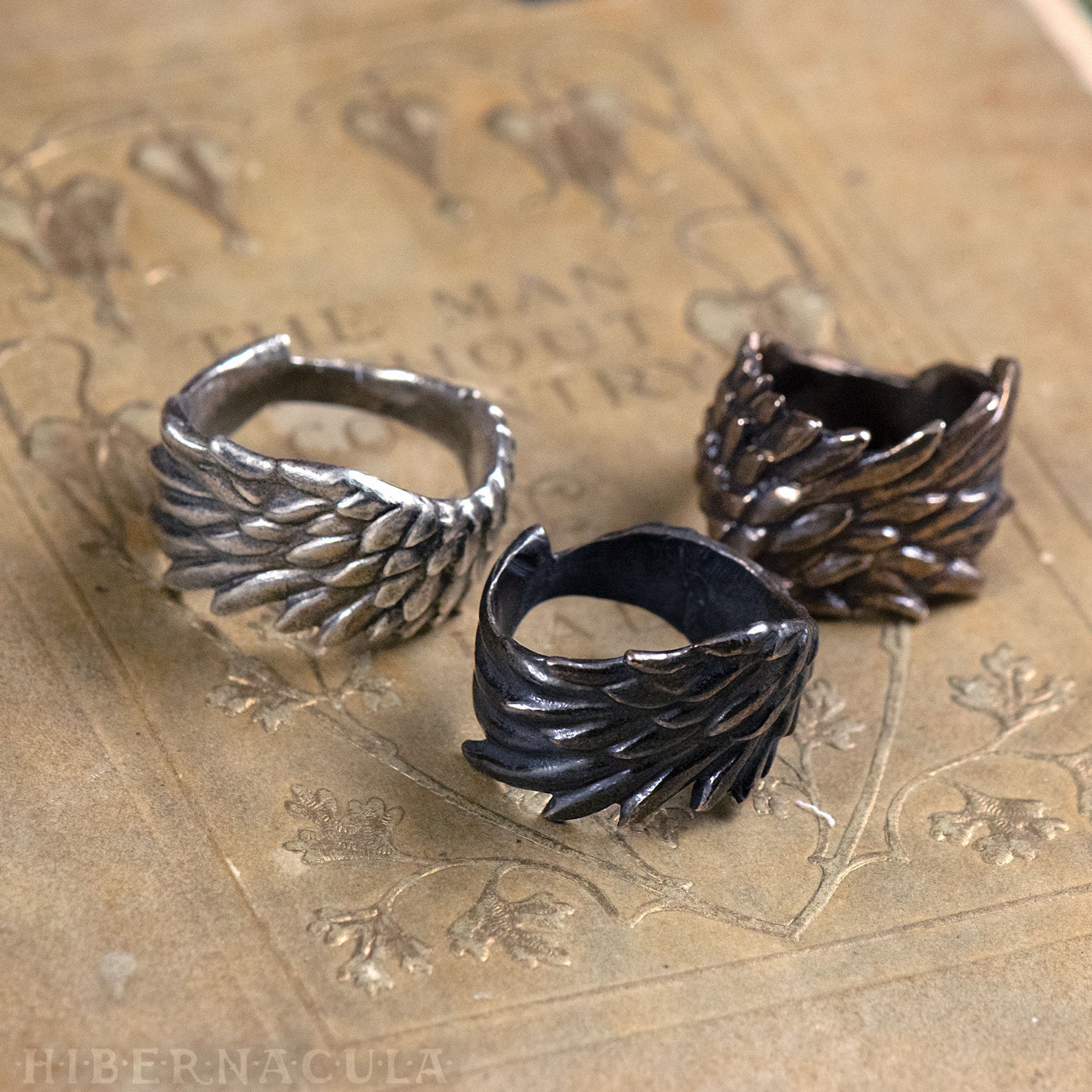 Guardian Angel Ring in Bronze or Silver - Etsy