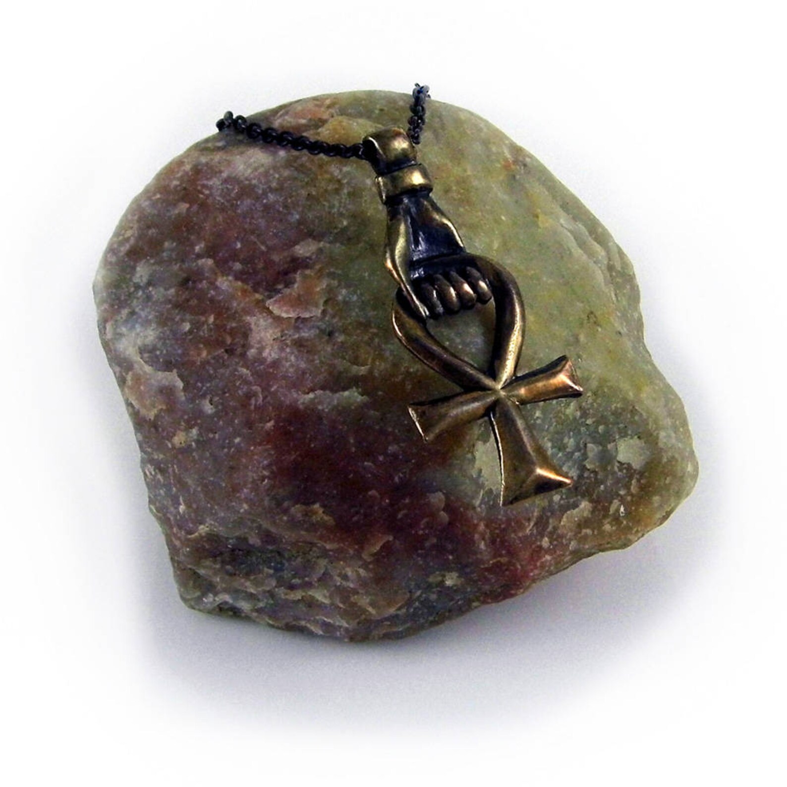 The Ankh Pendant & Chain in Bronze or Silver - Etsy