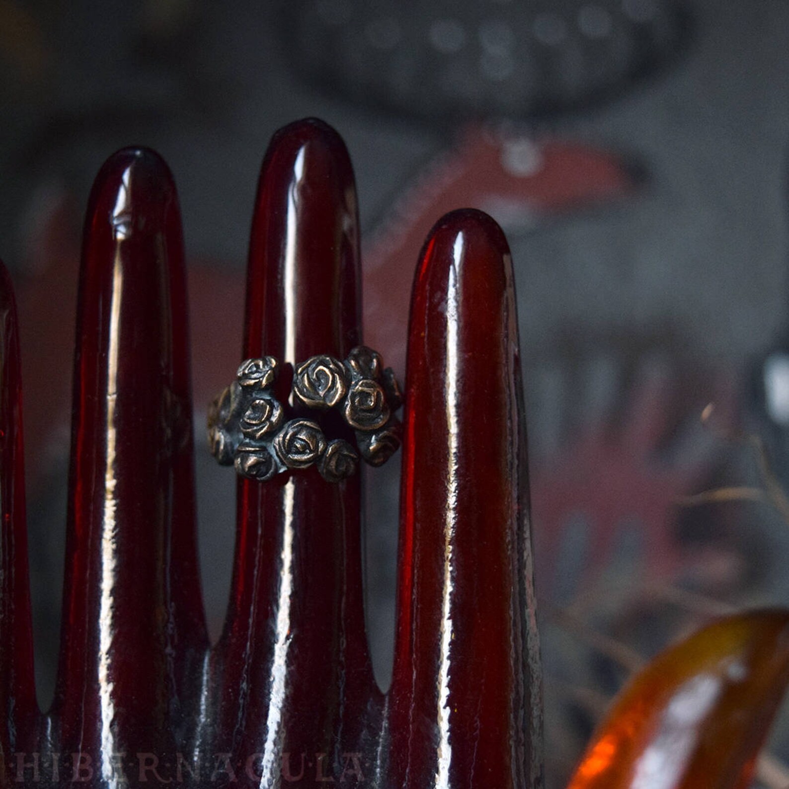 Hedge Rose Adjustable Spiral Ring in Bronze & Silver | Etsy