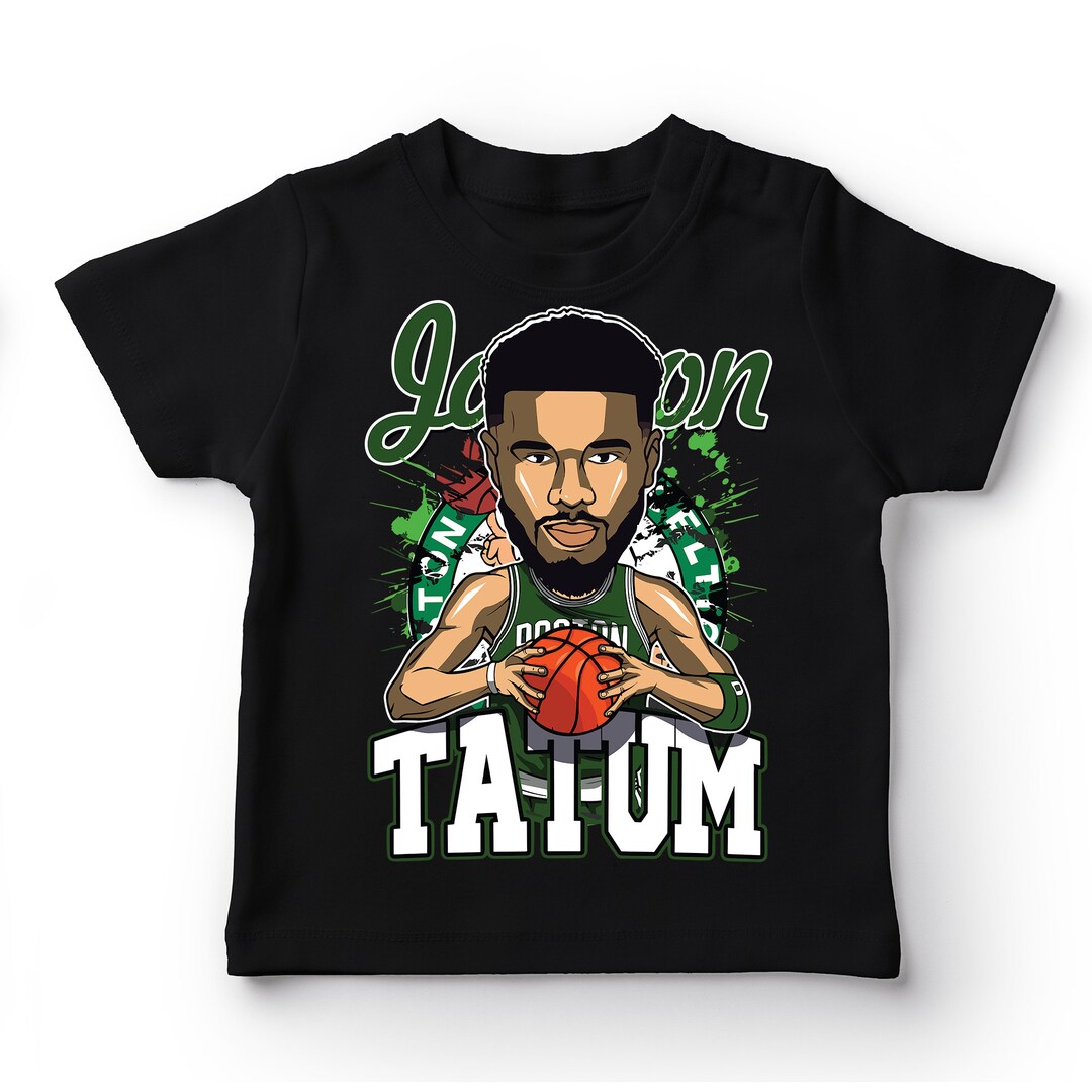 Youth/toddler Jayson Tatum Cartoon T-shirt celtics - Etsy