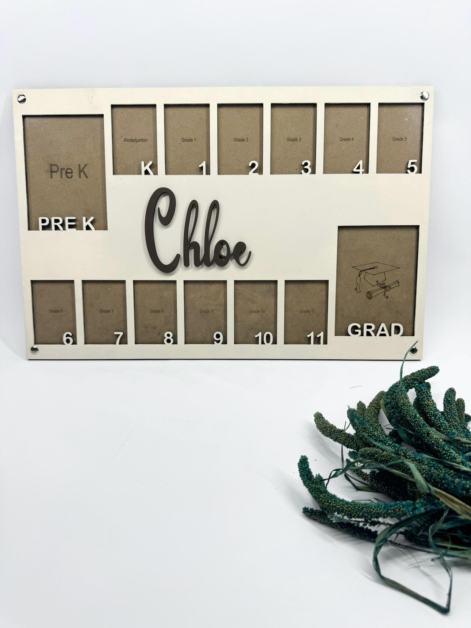 School Years Photo Frame, Pre K to Graduation School Picture Frame ...