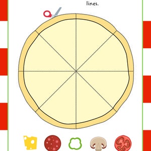 DIY Pizza Activity Cut Outs Pretend Play for Kids Learn and Fun ...