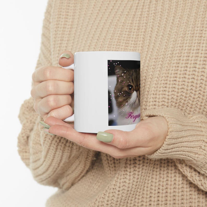 Ferguson New Girl Ceramic Mug - Ferguson the Cat Winston Bishop Winnie ...