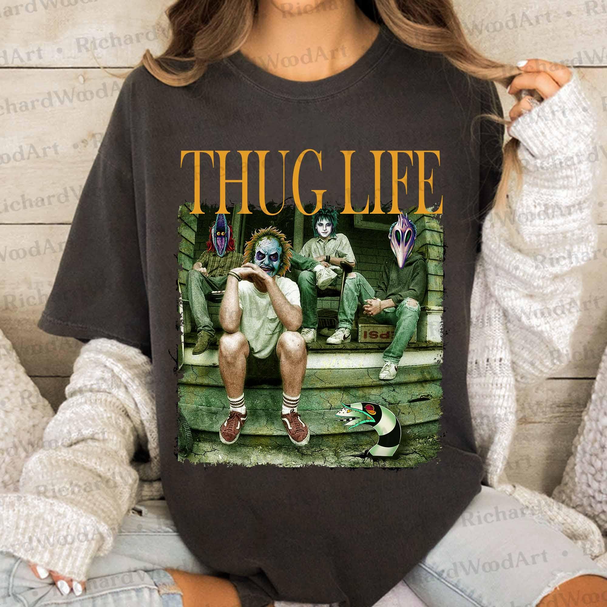 Thug Life Horror Png, Halloween Horror Png, It's Show Time Horror Movie ...