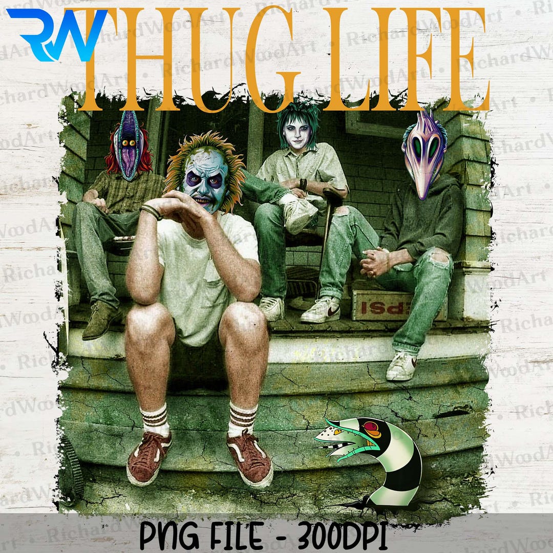 Thug Life Horror Png, Halloween Horror Png, It's Show Time Horror Movie ...