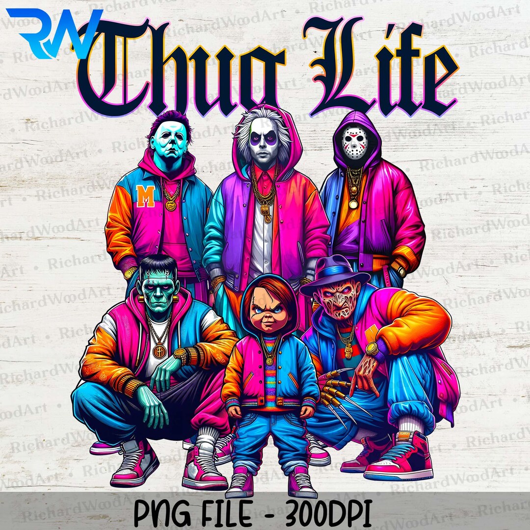 Gangster Killer Png, Thug Life Horror Movie Png, Halloween Horror ...
