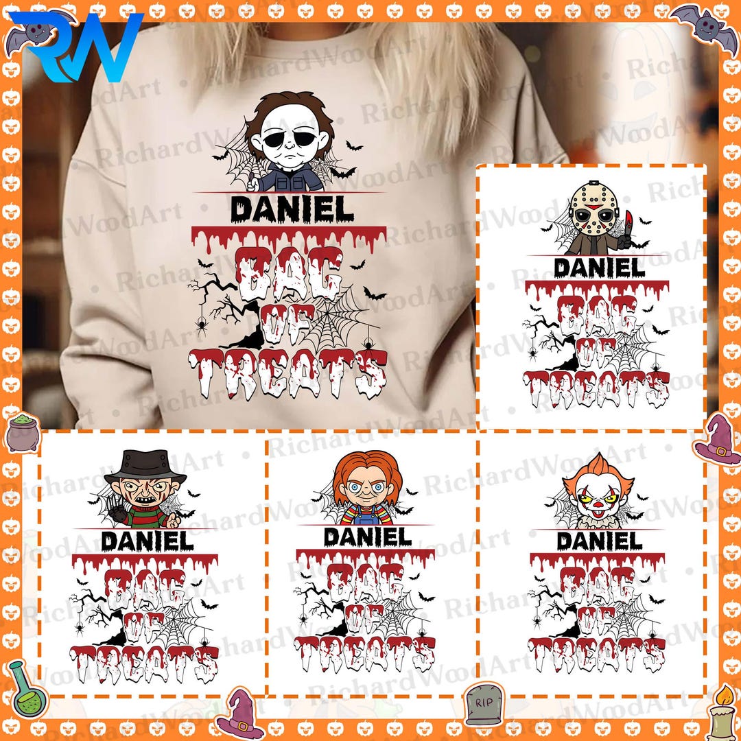 Custom Killer Halloween Png Bundle, Horror Movie Png, Halloween Horror ...