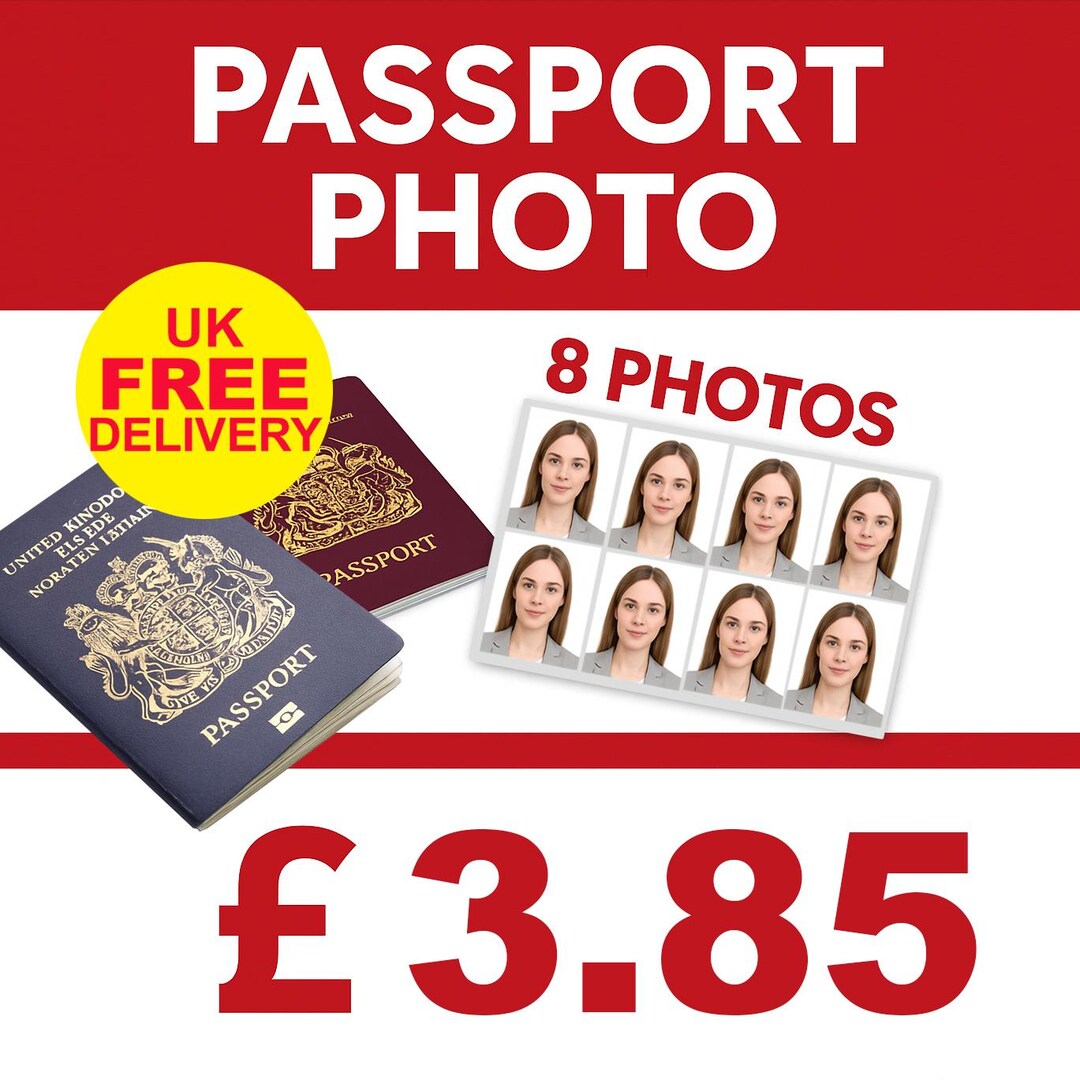 Passport Photo Prints - Ukmade - 8xofficial UK Sized Visa Photos ...