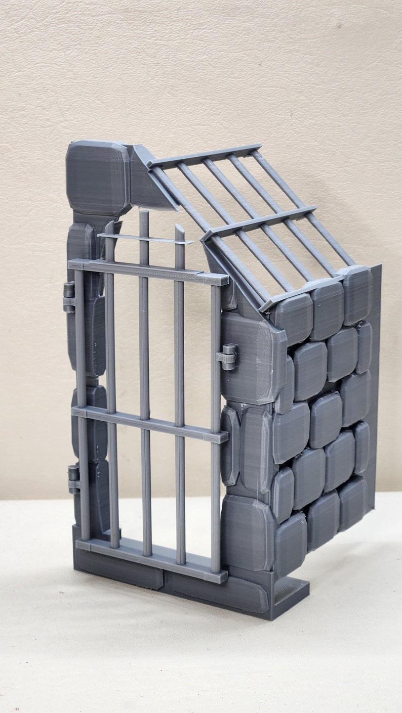 Add-on Dungeon Jail Cell 3D Printed for MOTU Origins Castle Grayskull ...