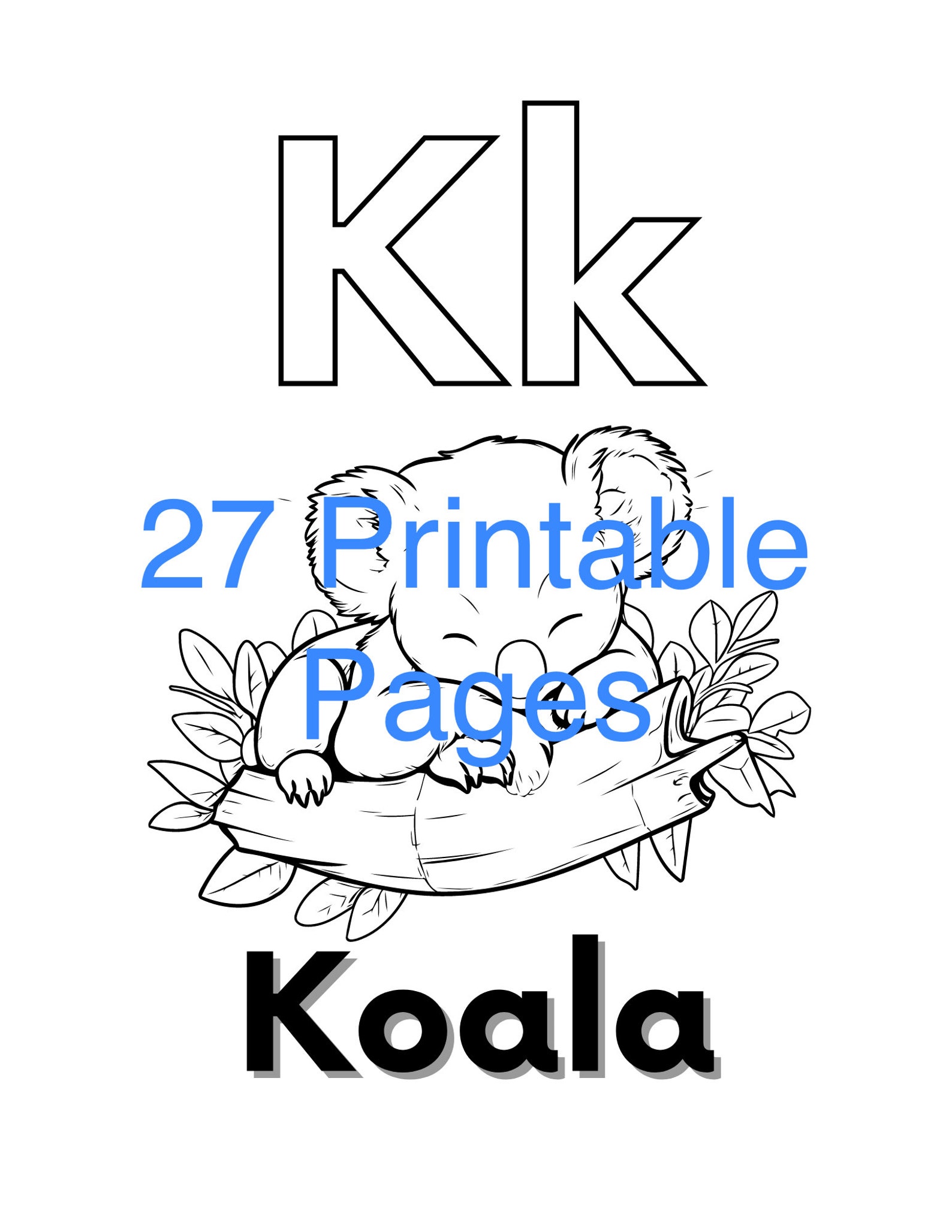 27 Printable Animal Alphabet Cute Coloring Pages Worksheets for Kids ...