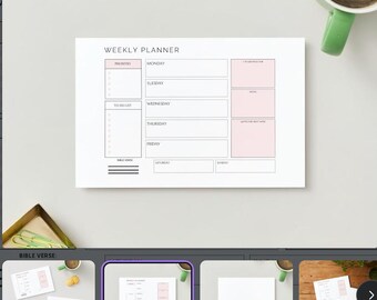 Time Box Minimalist Daily & Weekly Planner - Calendars & Planners - Etsy