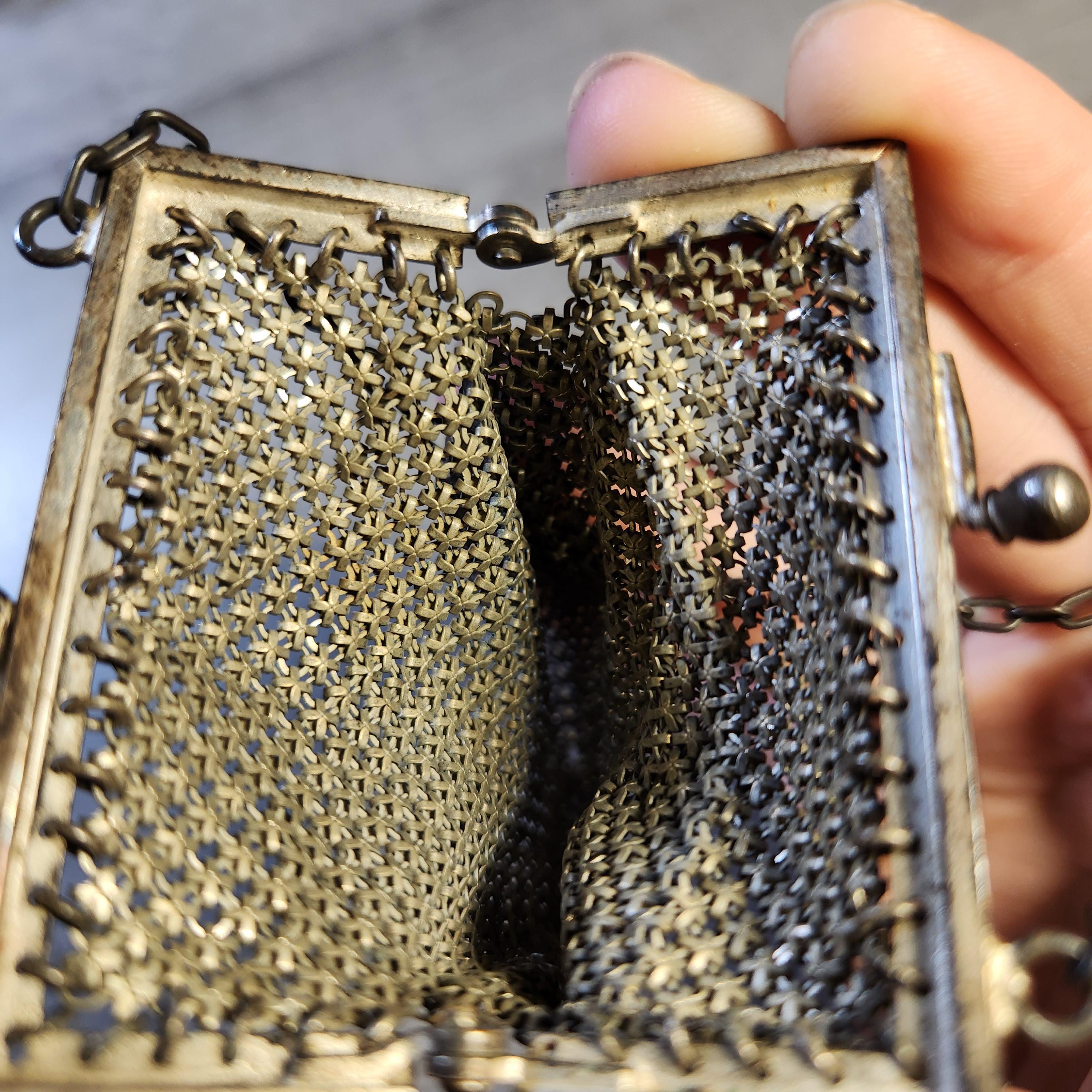 Antique Edwardian Era Coin Purse Metal Coin Purse Late 1800s Early ...
