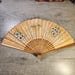 Real Victorian Era Folding Hand Fan 1800s Paper Fan Hand Painted Early ...