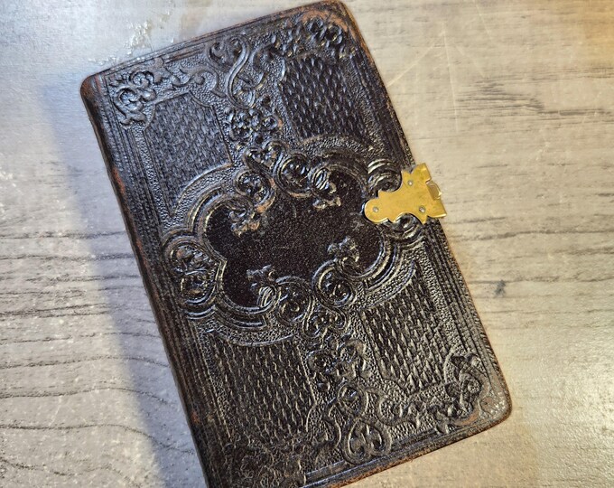 1864 Pocket Bible Victorian Era Bible With Working Clasp New York ...