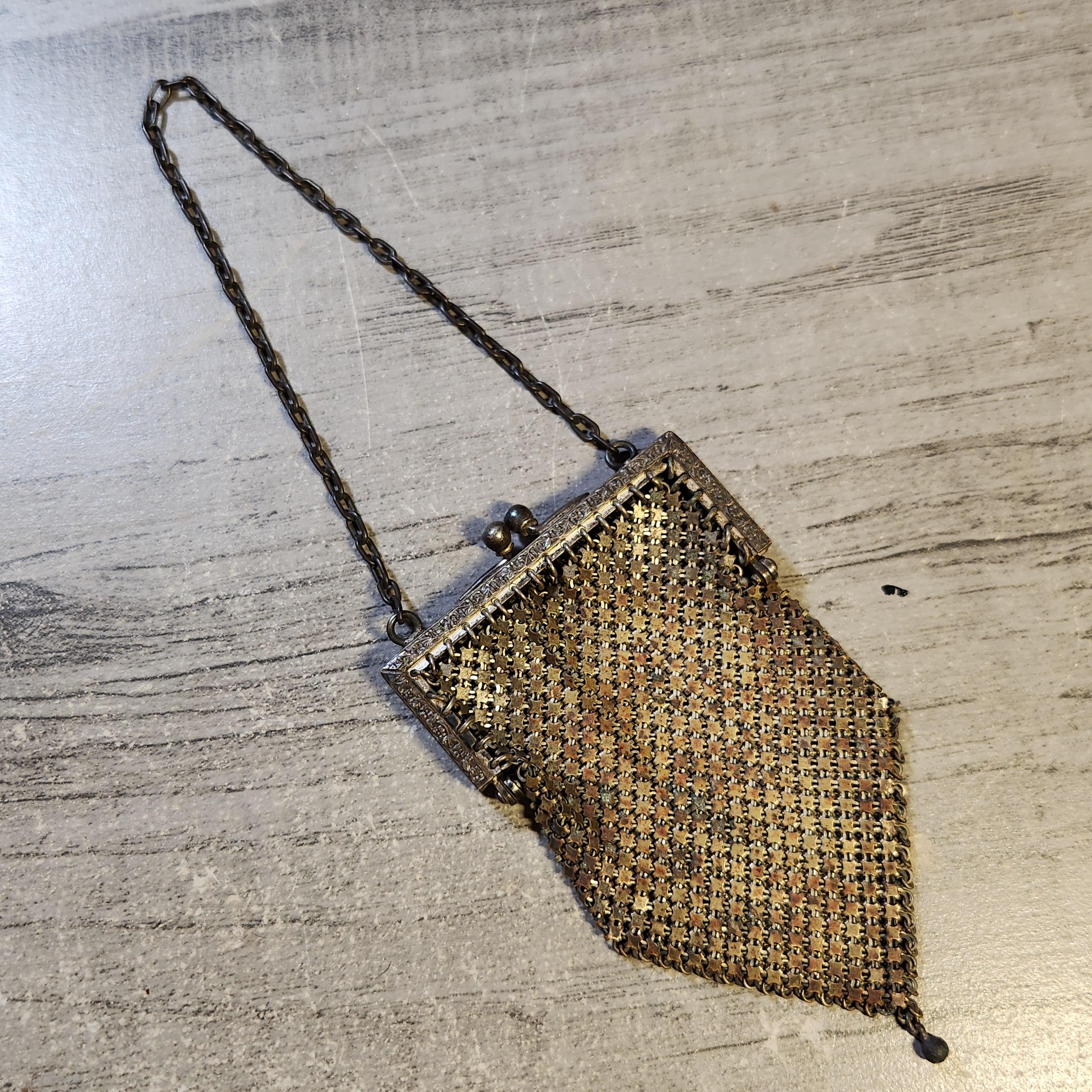 Antique Edwardian Era Coin Purse Metal Coin Purse Late 1800s Early ...