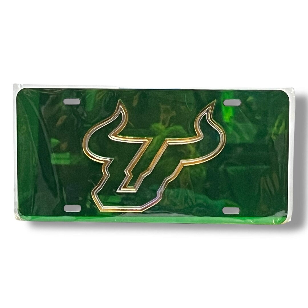 USF SOUTH FLORIDA Laser Acrylic Bull License Plate / Car Tag - Etsy