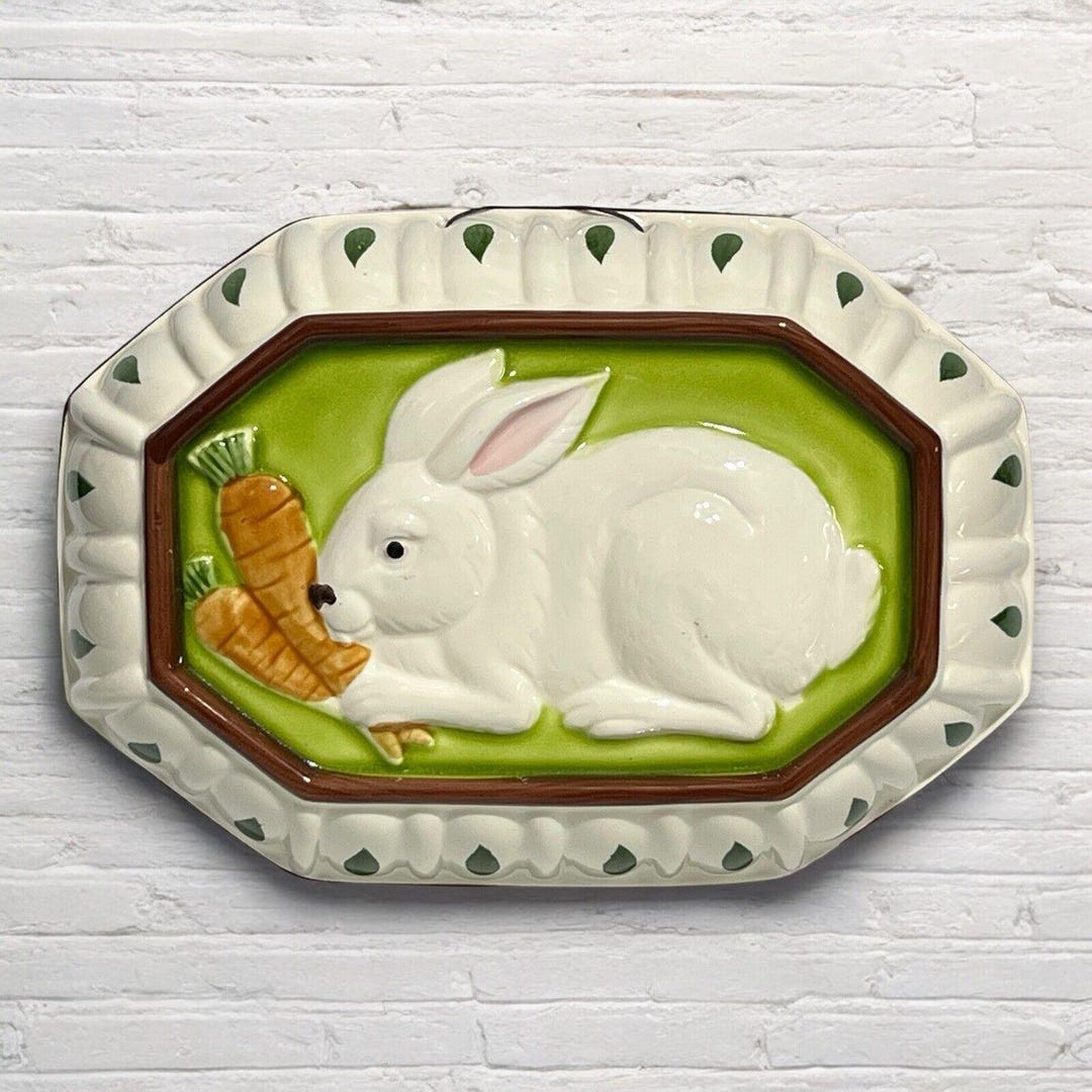 Easter/spring Gailstyn-sutton Towle Ceramic Mold/wall Decor W/bunny 11 ...