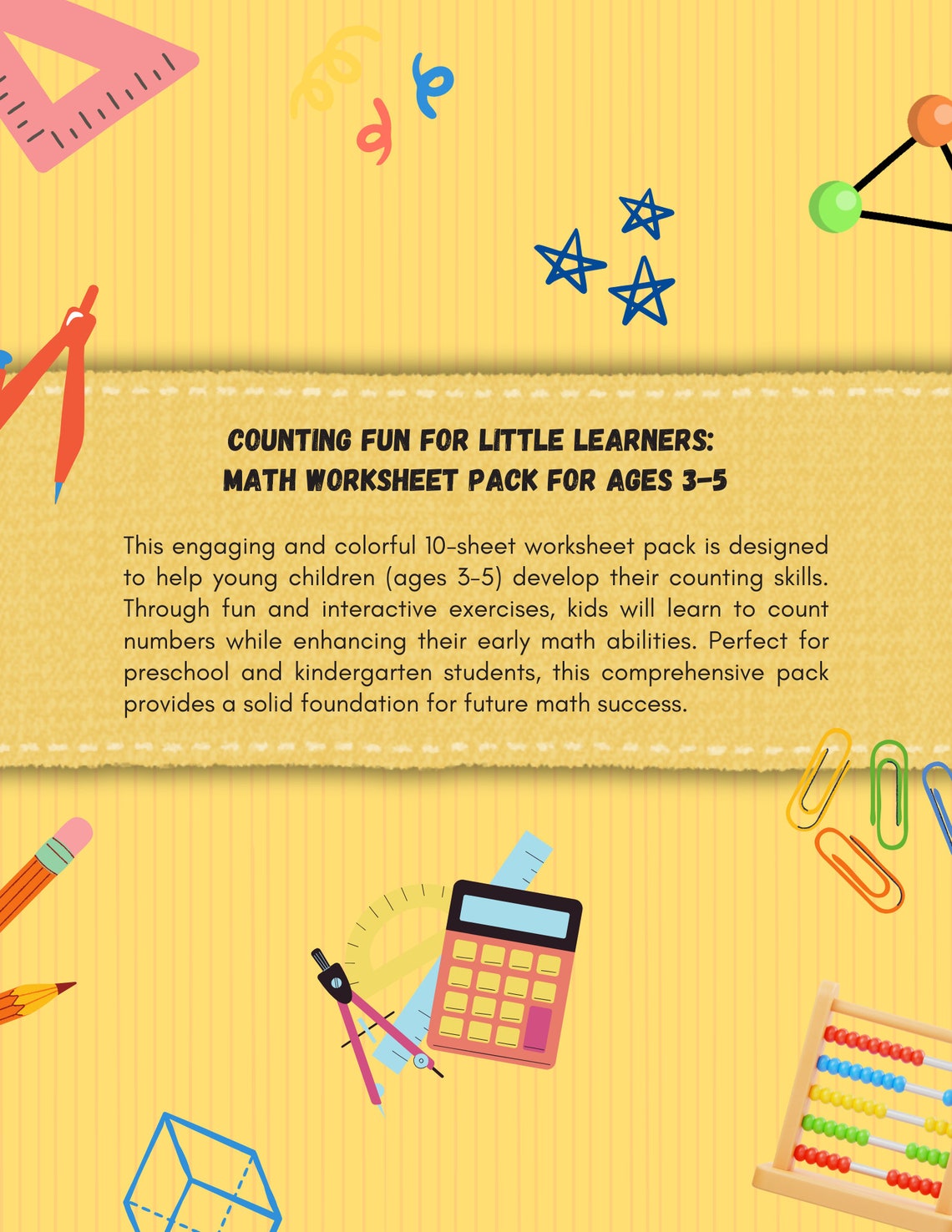 Printable Math Worksheets, Counting Practice Sheets, Math Learning ...