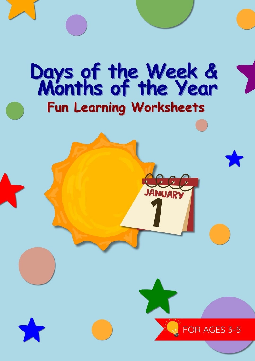 Printable ENGLISH Days of the Week and Months of the Year Worksheets ...