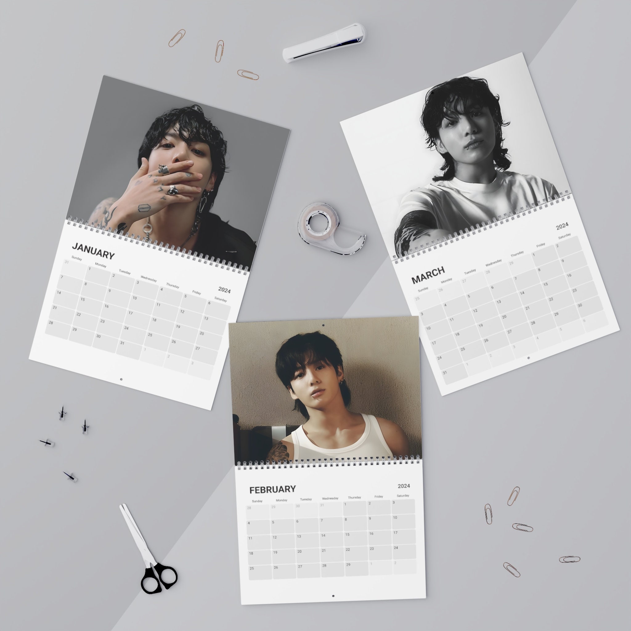 BTS Jungkook 2024 Wall Calendar BTS Calendar, Bangtan Boys, Bangtan ...
