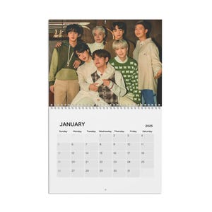 BTS 2025 Wall Calendar BTS Members Calendar, Bangtan Boys, Bangtan ...