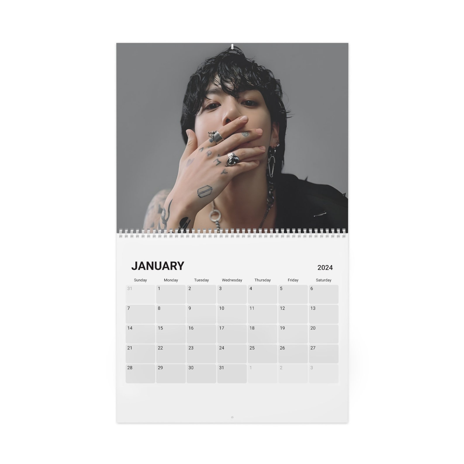 BTS Jungkook 2024 Wall Calendar BTS Calendar, Bangtan Boys, Bangtan ...